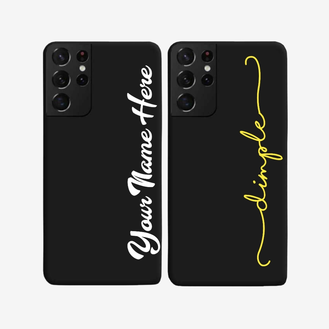 Custom Text Premium Silicone Matte Case for Samsung - OMGCovers